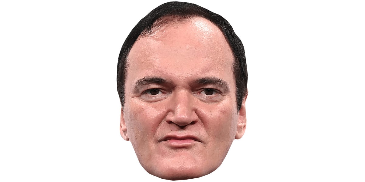 Quentin Tarantino (Serious) Mask - Celebrity Cutouts