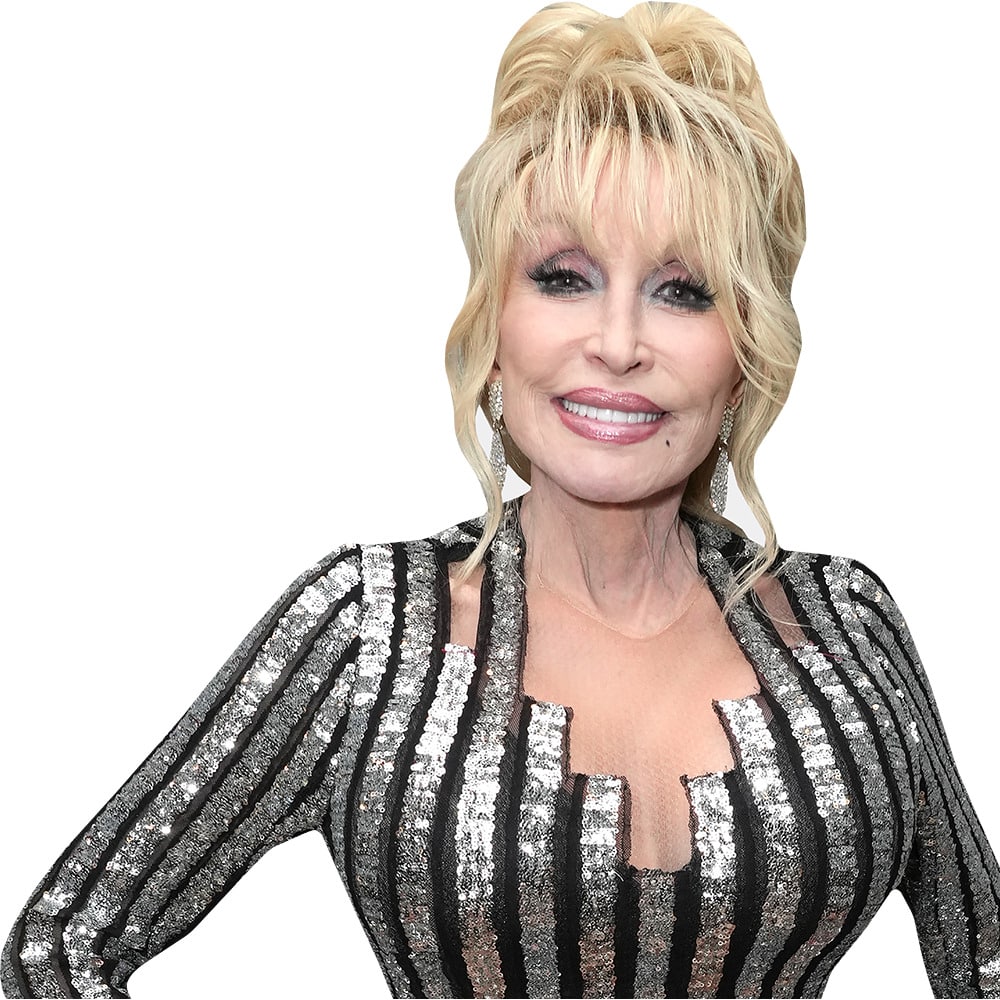 Dolly Parton (Silver Dress) Half Body Buddy - Celebrity Cutouts