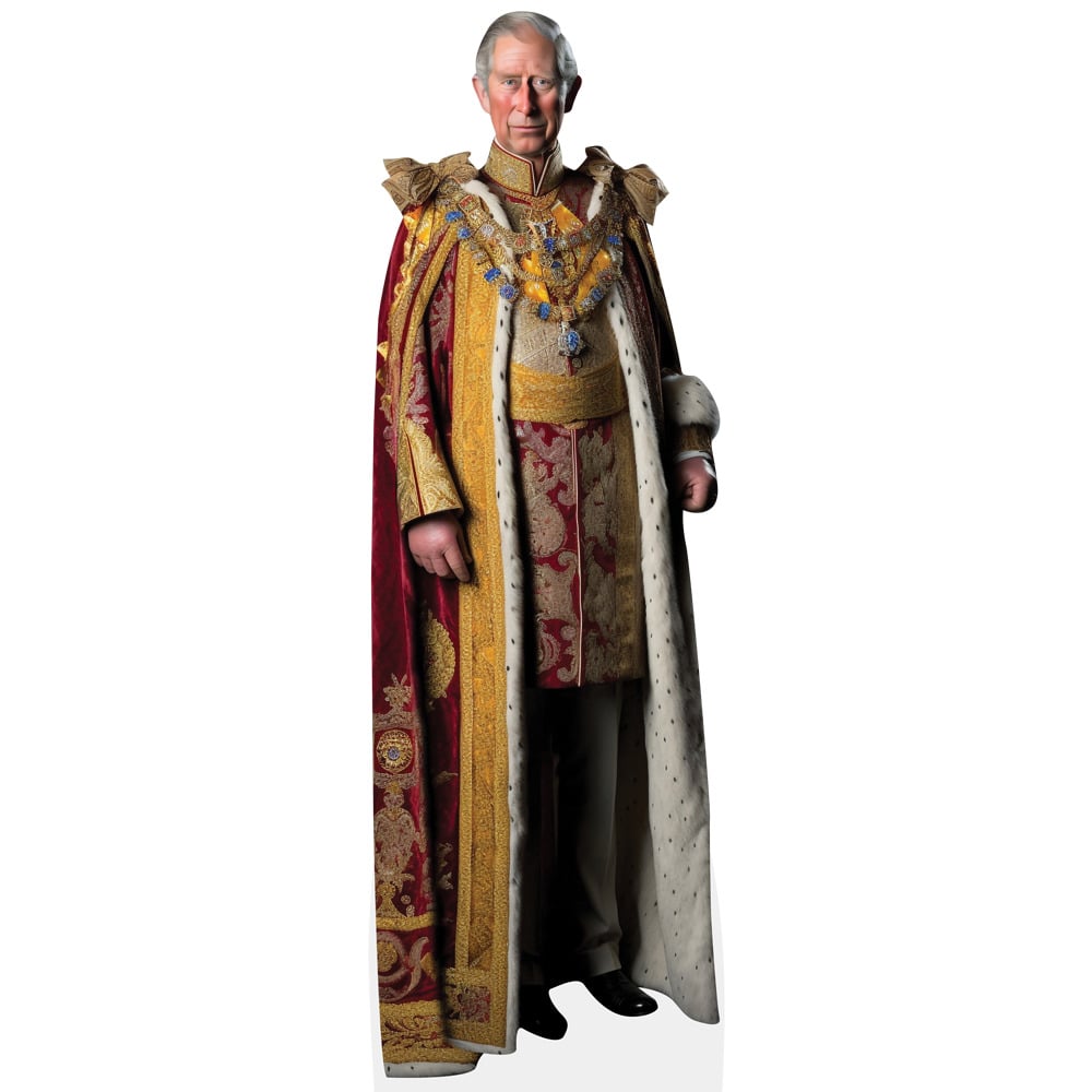 HM King Charles III (Robe) Cardboard Cutout - Celebrity Cutouts