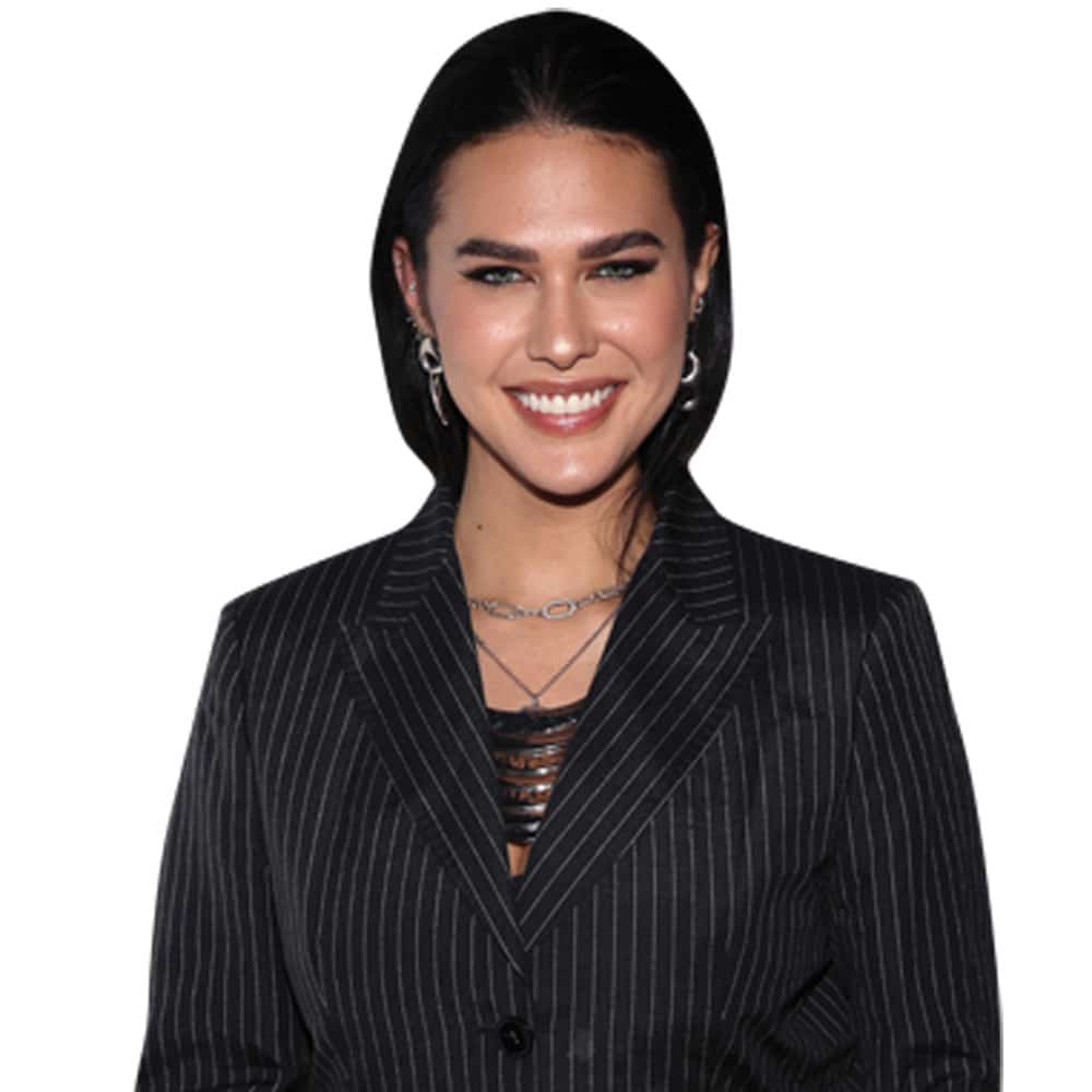 Jess Adams (Black Suit) Half Body Buddy - Celebrity Cutouts