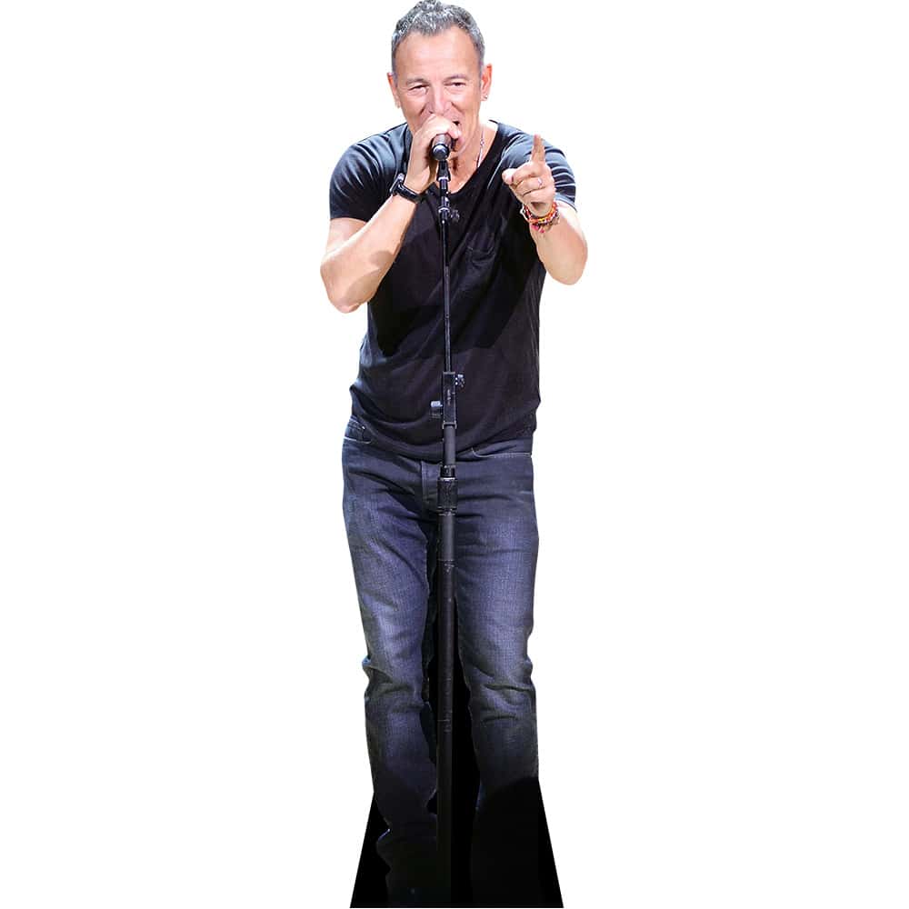 Bruce Springsteen (Singing) Cardboard Cutout - Celebrity Cutouts