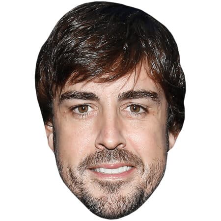 Fernando Alonso (Beard) Mask - Celebrity Cutouts