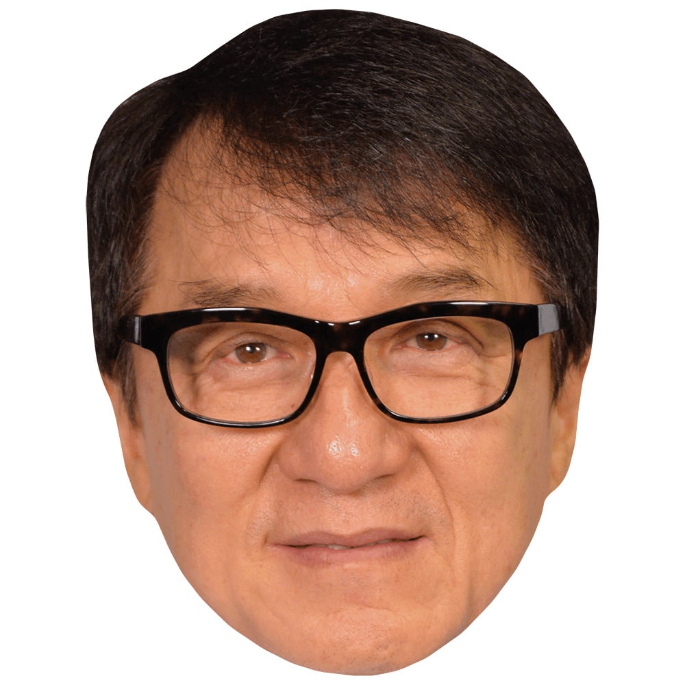 Jackie Chan (Glasses) Mask - Celebrity Cutouts