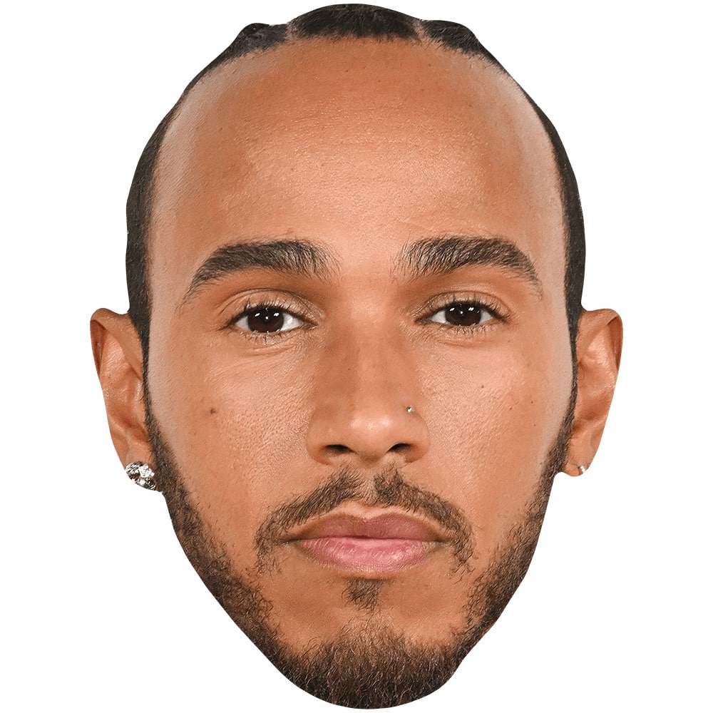 Lewis Hamilton (Stoic) Mask - Celebrity Cutouts