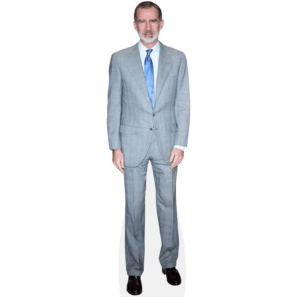 King Felipe VI Of Spain (Grey Suit) Cardboard Cutout - Celebrity Cutouts