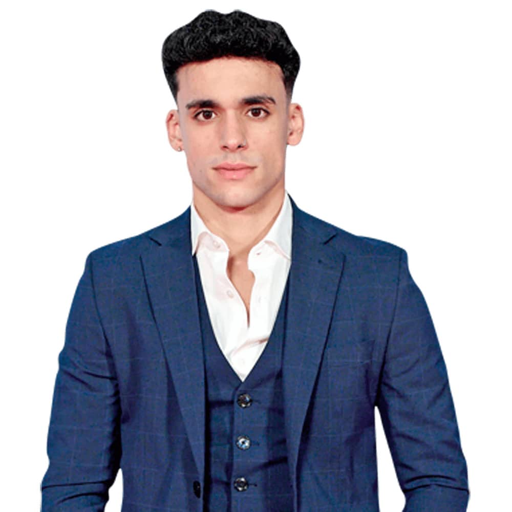 Isaac Belk (Blue Suit) Half Body Buddy - Celebrity Cutouts