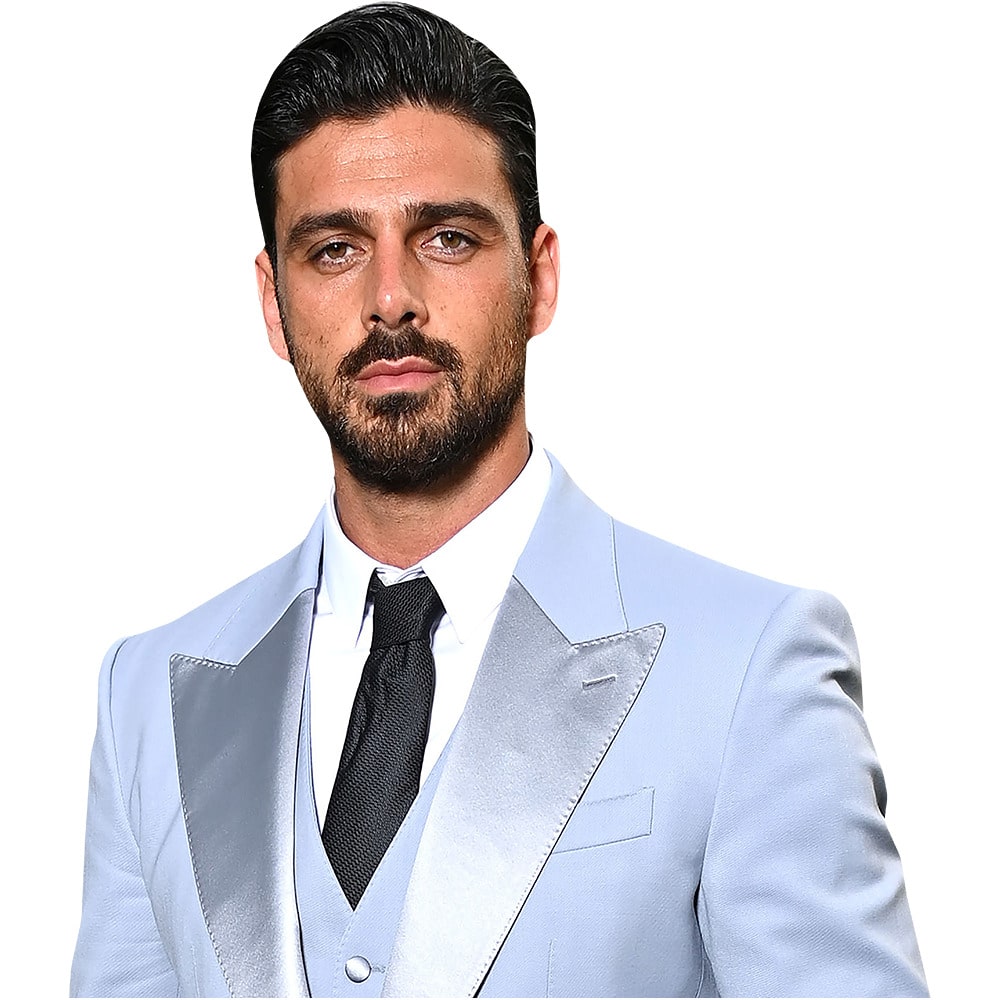 Michele Morrone (Light Blue Suit) Half Body Buddy - Celebrity Cutouts