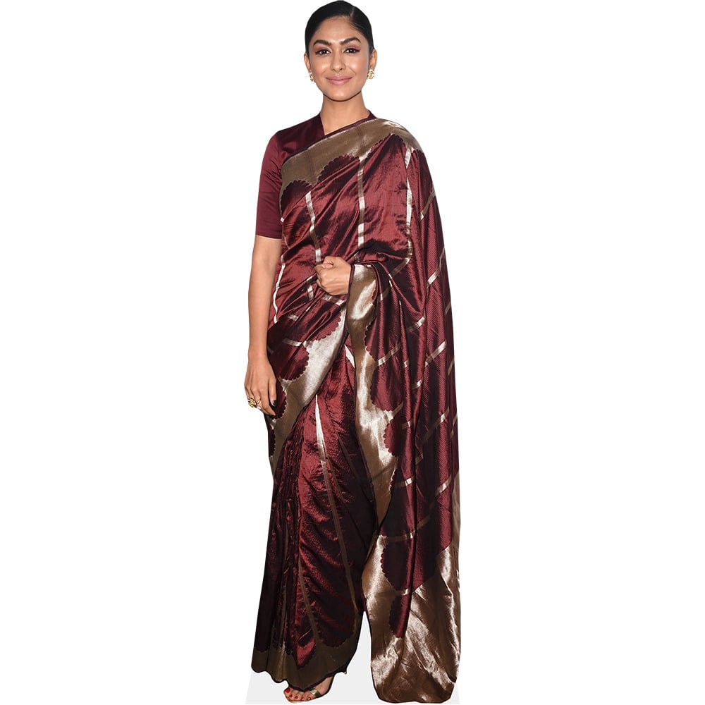Mrunal Thakur (Sari) Cardboard Cutout - Celebrity Cutouts