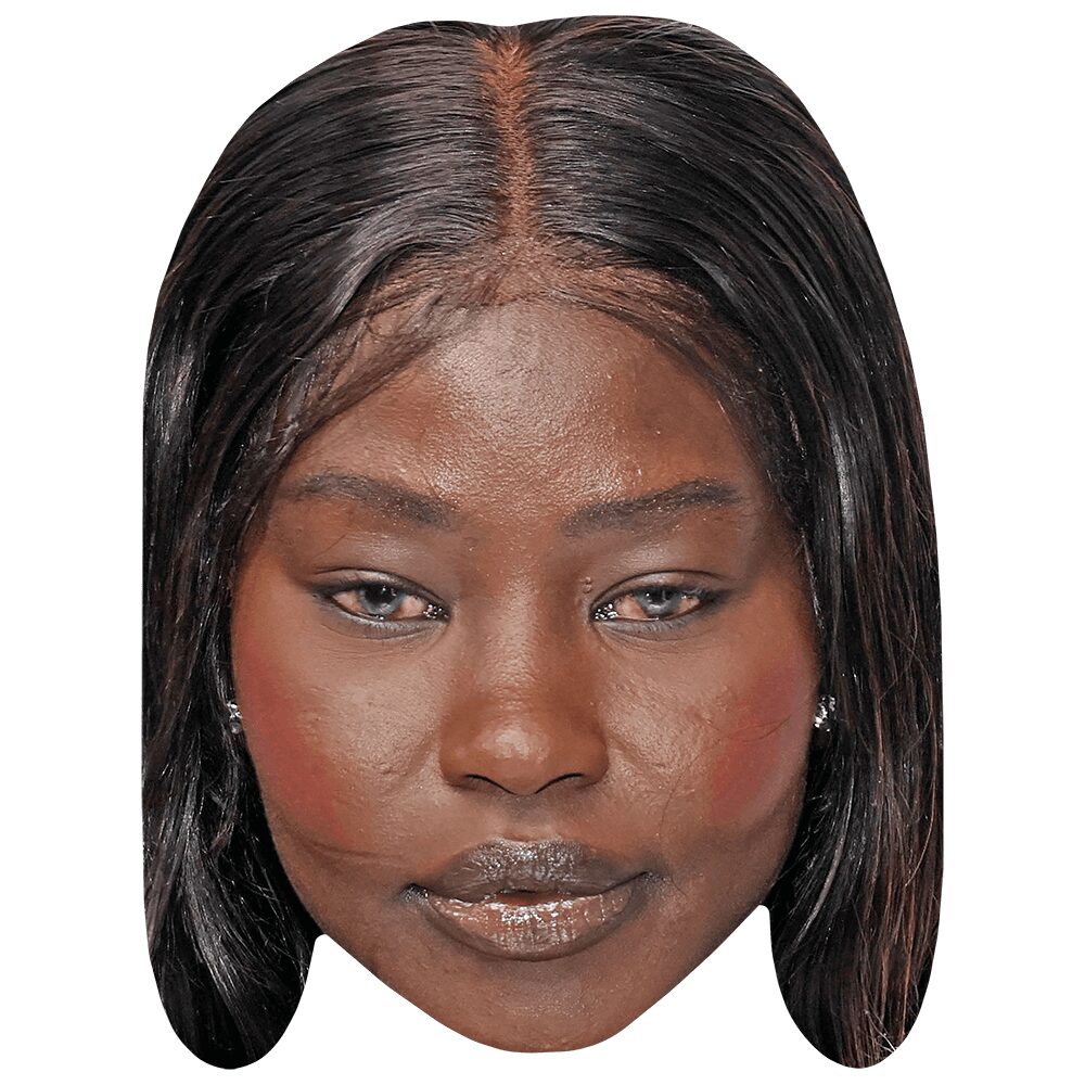 Aweng Chuol (Black Hair) Big Head - Celebrity Cutouts