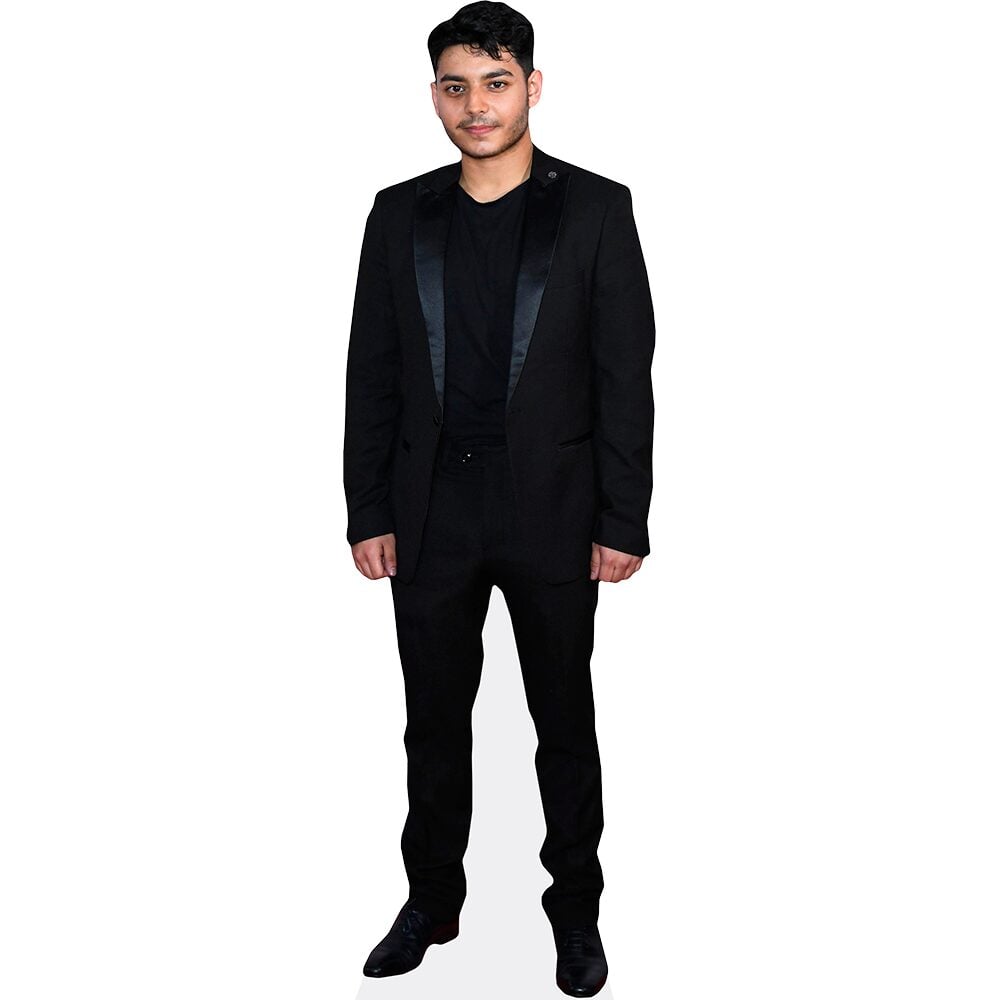 Adam Hussain Black Outfit Cardboard Cutout Celebrity Cutouts