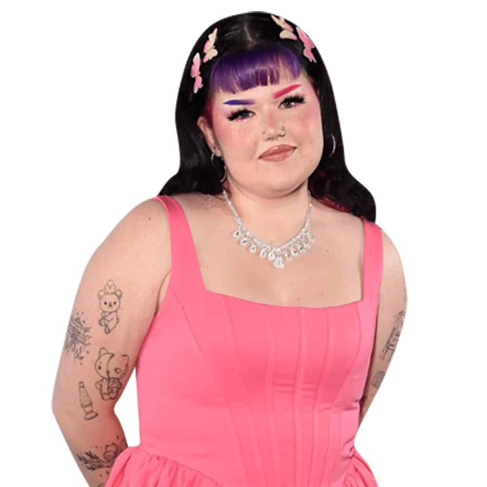 Anna Mae Kelly (Pink Dress) Half Body Buddy - Celebrity Cutouts