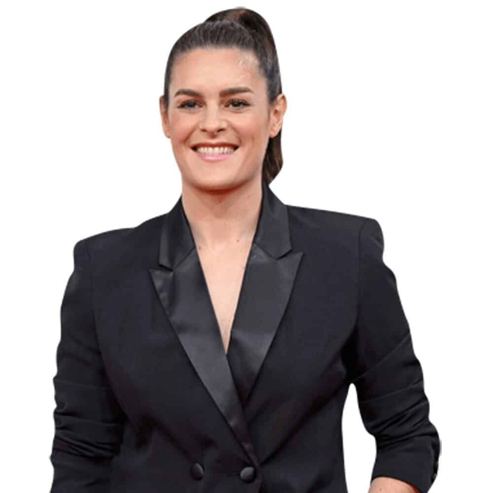 Jen Beattie (Black Suit) Half Body Buddy - Celebrity Cutouts