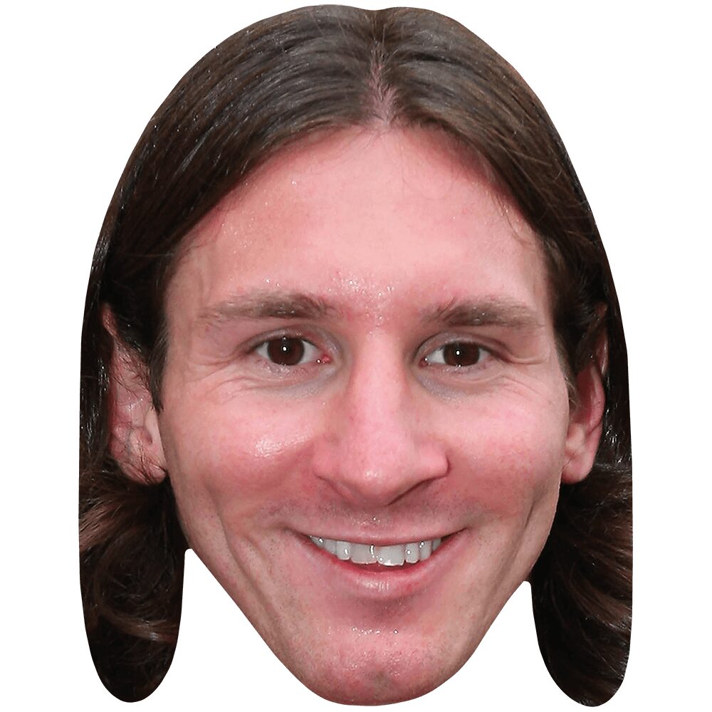 Lionel Messi (Long Hair) Big Head - Celebrity Cutouts