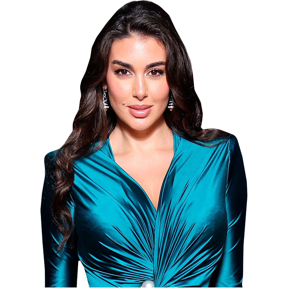 Yasmine Sabri (Blue Dress) Half Body Buddy - Celebrity Cutouts