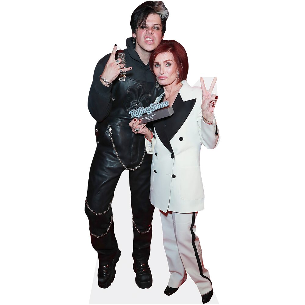 Dominic Harrison And Sharon Osbourne (Duo) Mini Celebrity Cutout ...