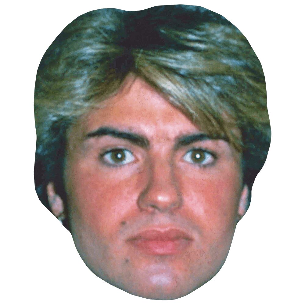 George Michael (Long Hair) Mask - Celebrity Cutouts