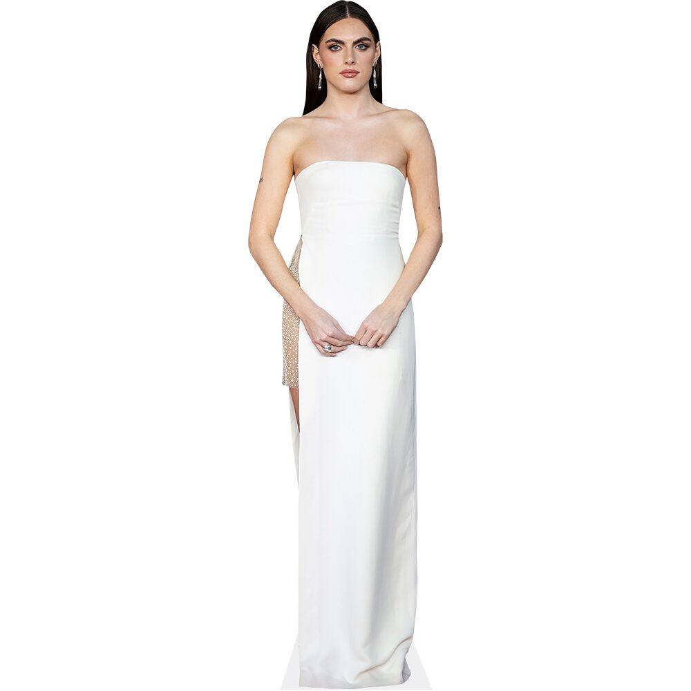 Bella Priestley (White Dress) Cardboard Cutout - Celebrity Cutouts
