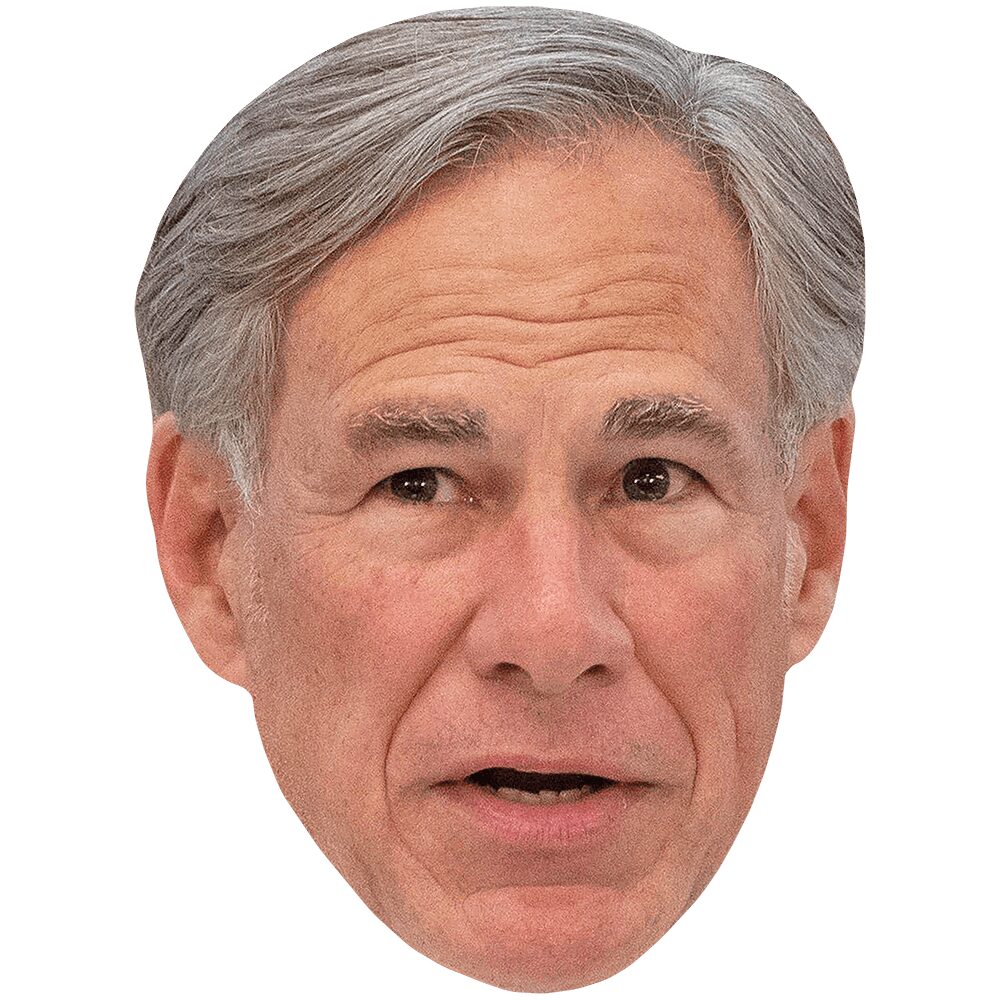 Greg Abbott (Grey Hair) Mask - Celebrity Cutouts