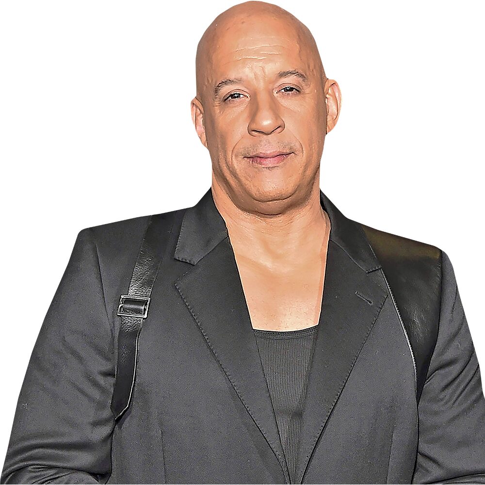 Vin Diesel (Black Outfit) Half Body Buddy - Celebrity Cutouts