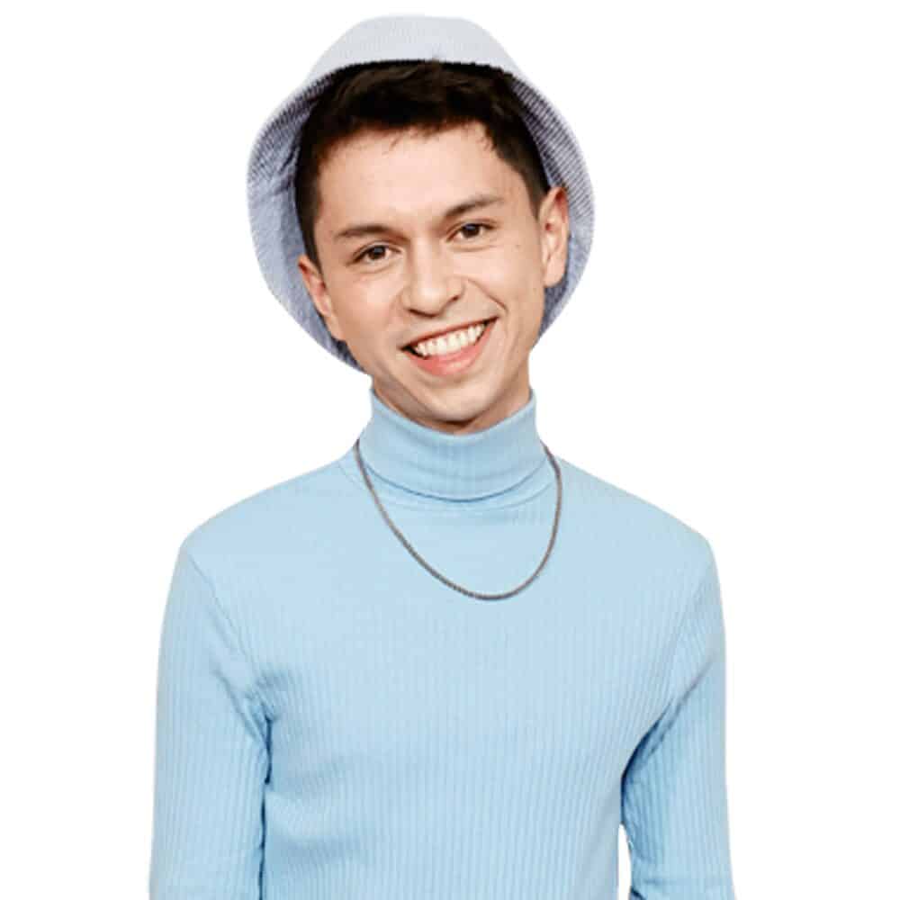 Mikey Angelo (Blue Top) Half Body Buddy - Celebrity Cutouts