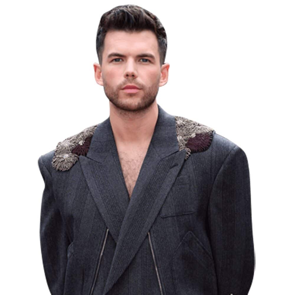 Luke Newton (Grey Suit) Buddy - Torso Up Cutout - Celebrity Cutouts