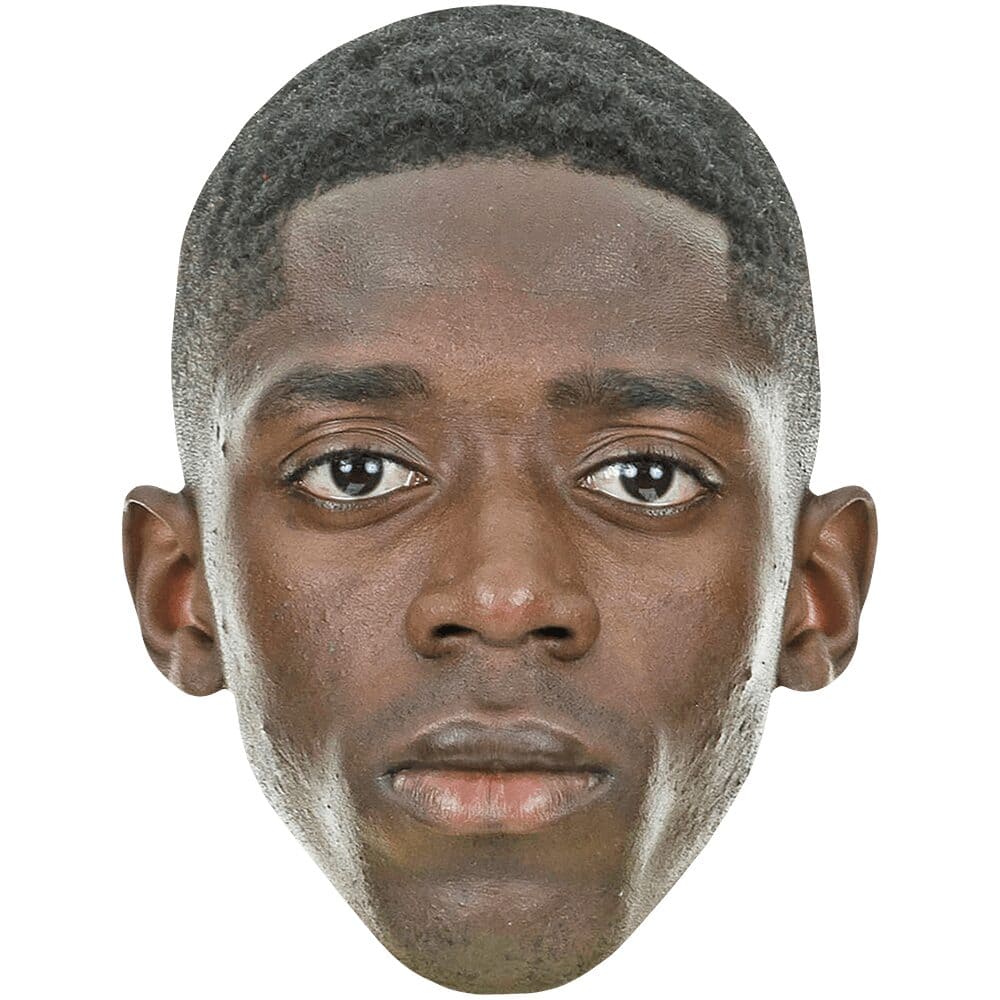 Ousmane Dembele (Dark Hair) Mask - Celebrity Cutouts