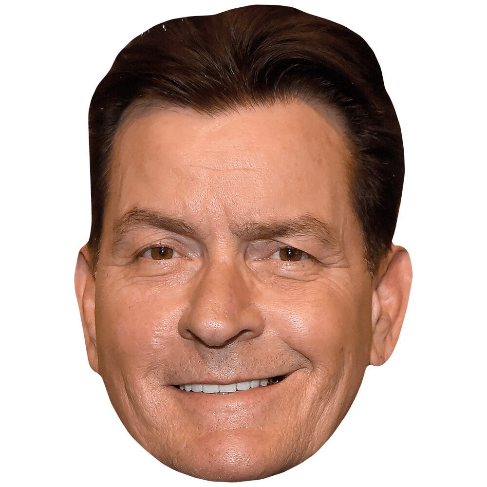 Charlie Sheen (Smirk) Mask - Celebrity Cutouts