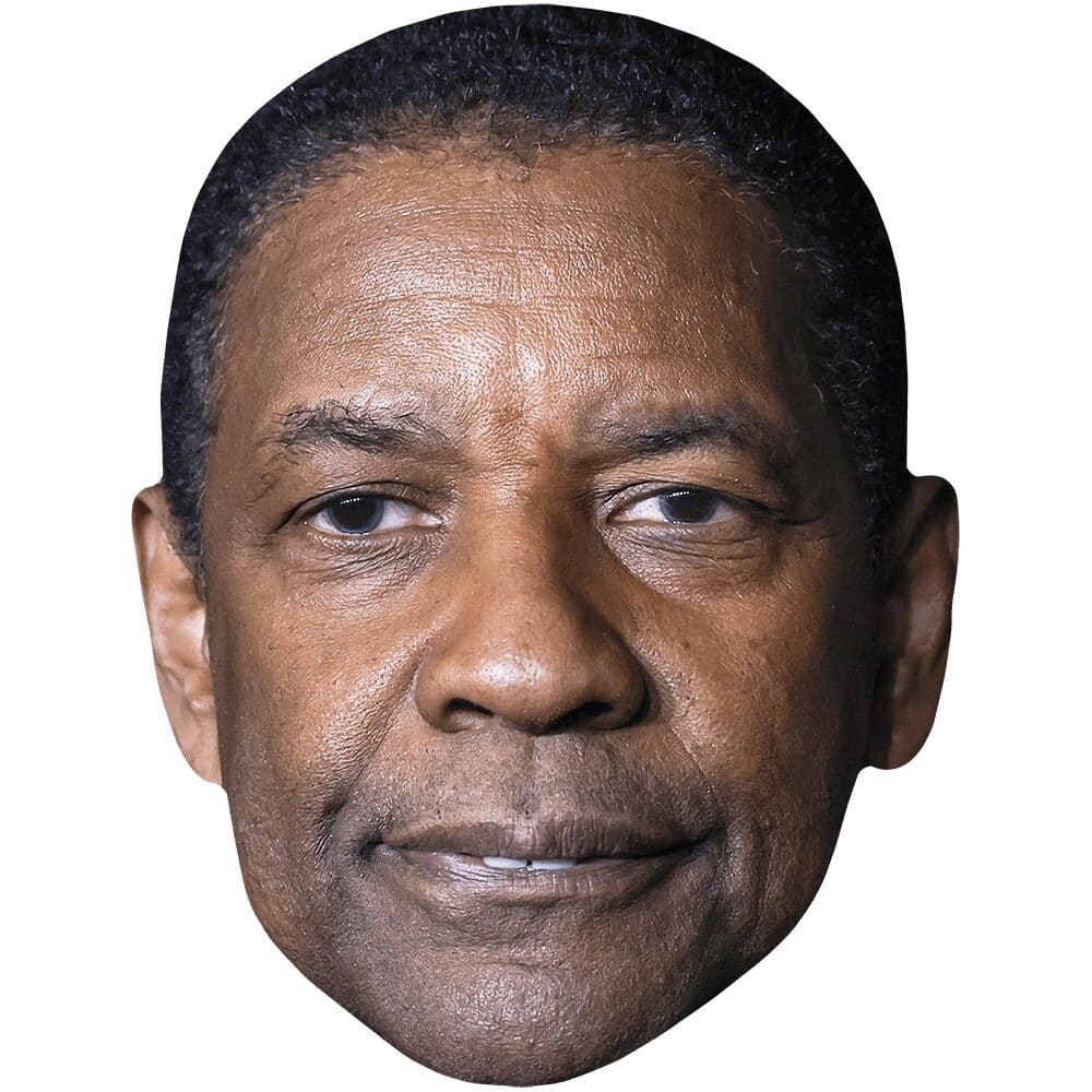 Denzel Washington (Stubble) Mask - Celebrity Cutouts