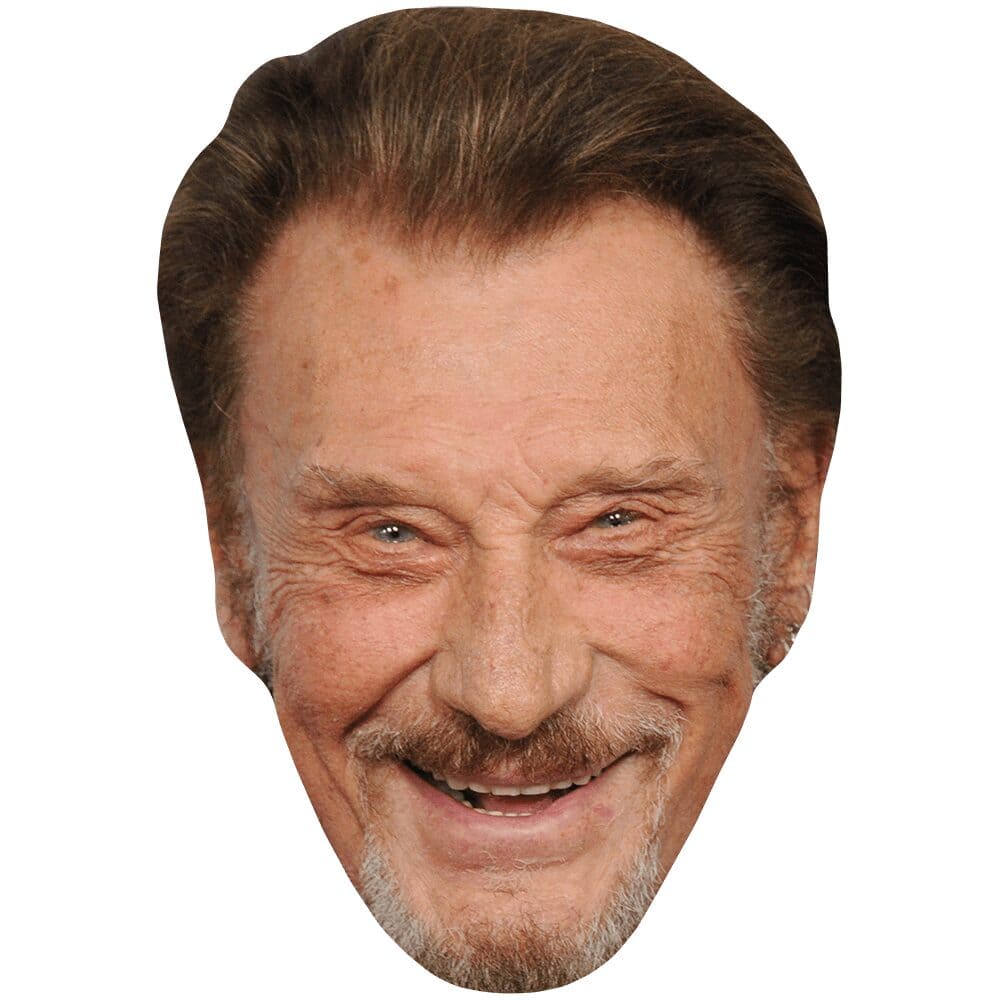 Johnny Hallyday (Laugh) Mask - Celebrity Cutouts