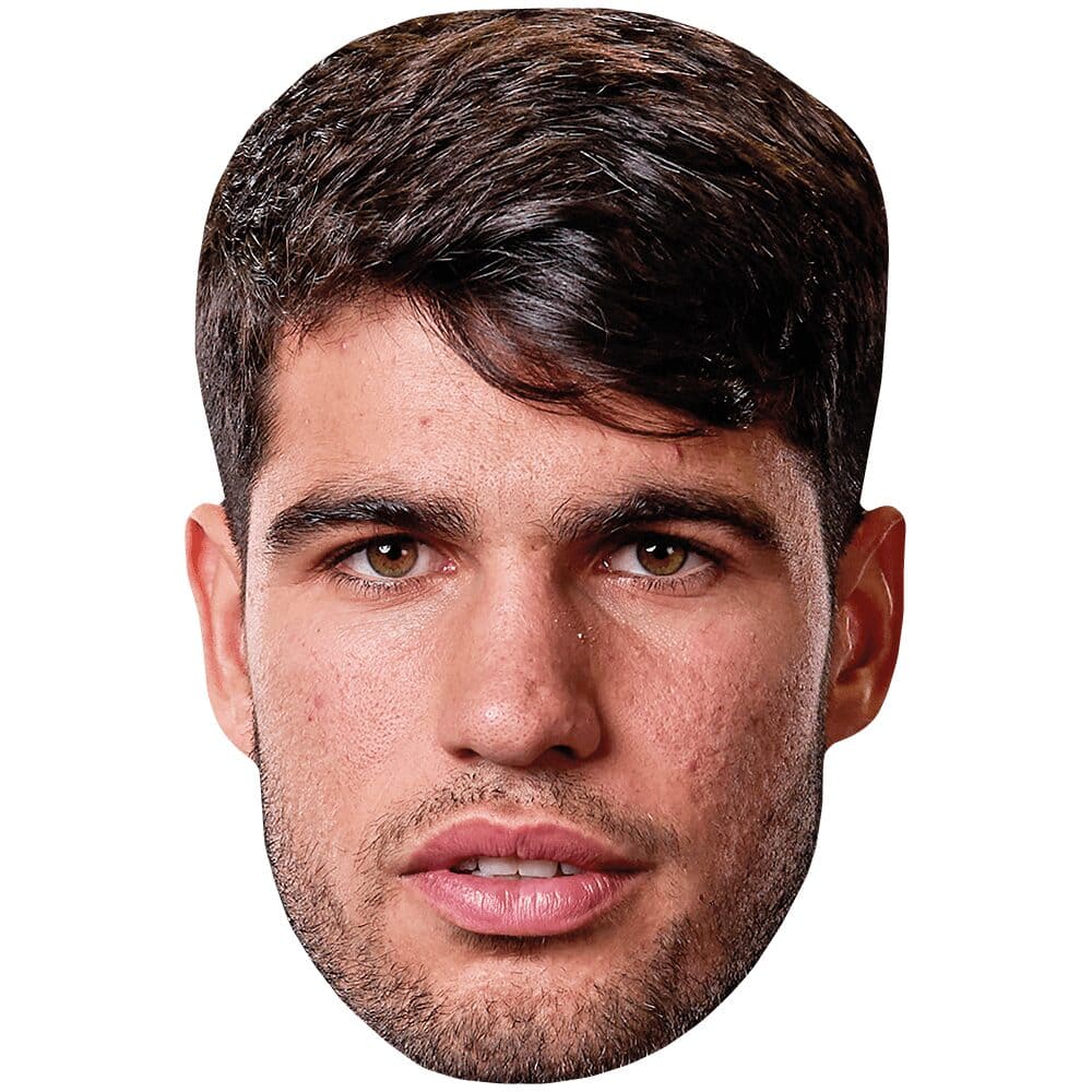 Carlos Alcaraz Garfia (Stubble) Mask - Celebrity Cutouts