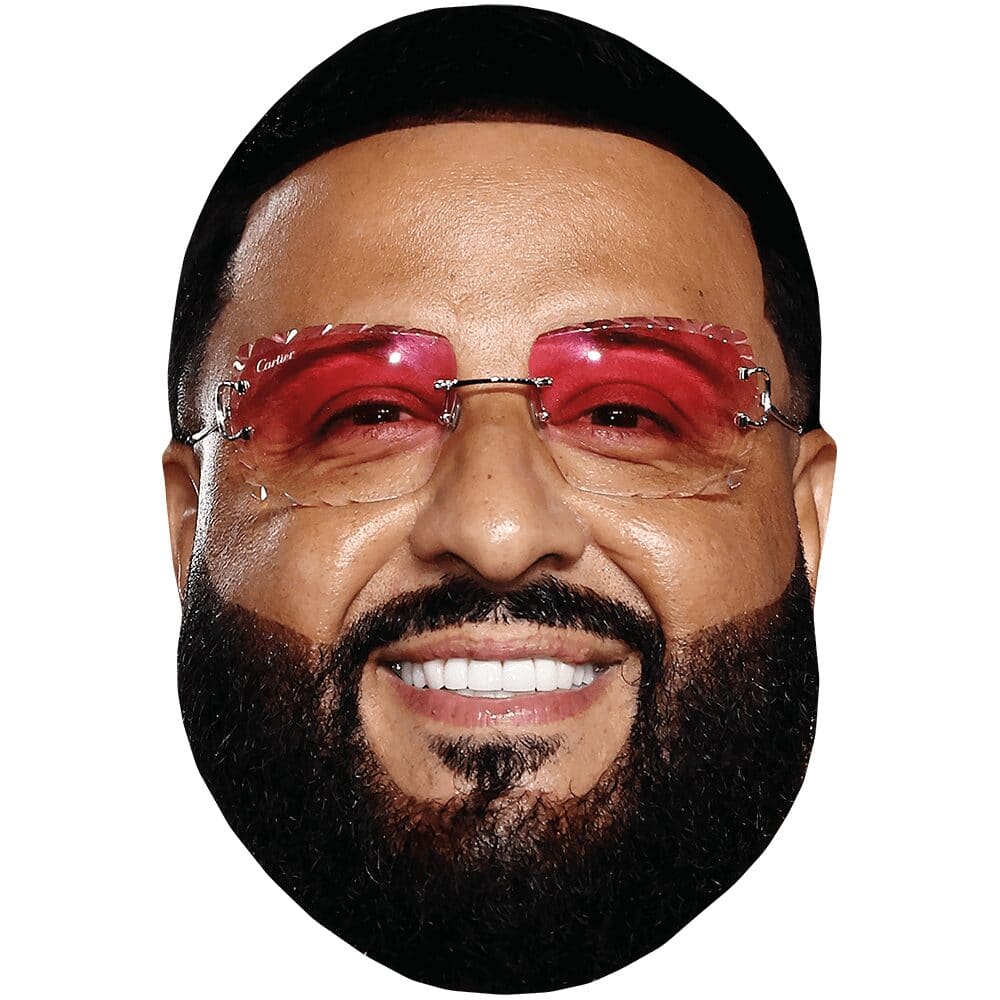 DJ Khaled (Smile) Mask - Celebrity Cutouts
