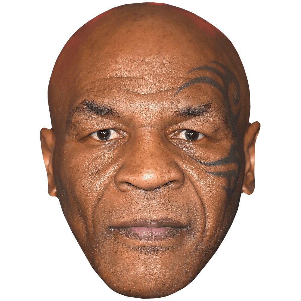 Mike Tyson (Serious) Mask - Celebrity Cutouts