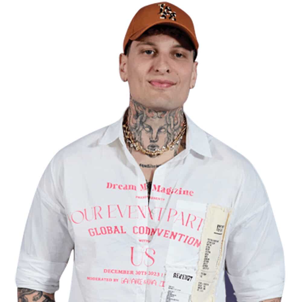 Misho Amoli (White Shirt) Buddy - Torso Up Cutout - Celebrity Cutouts