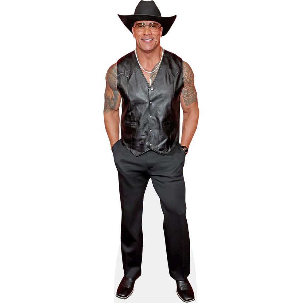 Dwayne 'The Rock' Johnson (Vest) Cardboard Cutout - Celebrity Cutouts