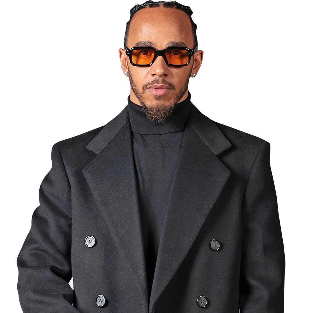 Lewis Hamilton (Black Coat) Buddy - Torso Up Cutout - Celebrity Cutouts