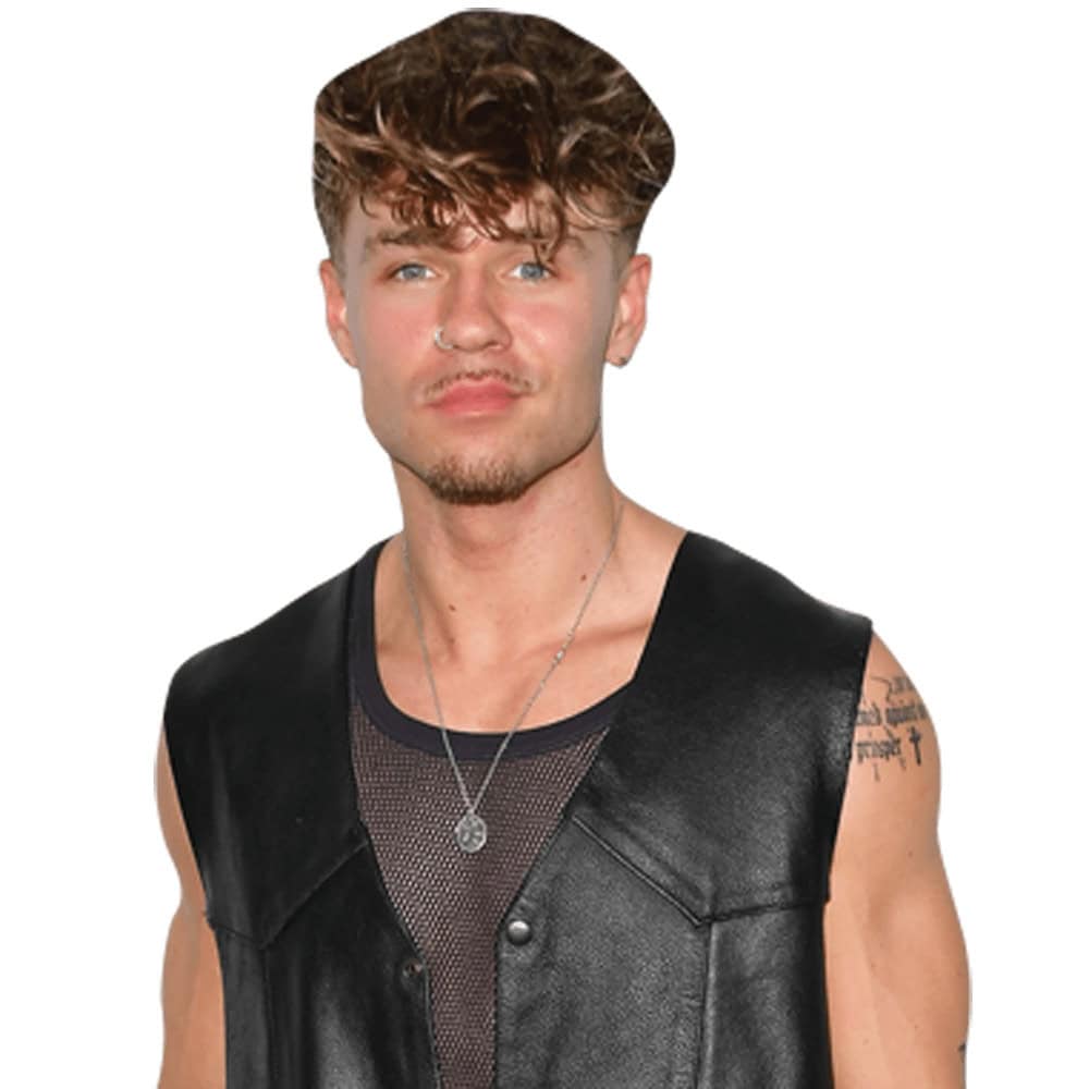 Vik White (Black Outfit) Buddy - Torso Up Cutout - Celebrity Cutouts